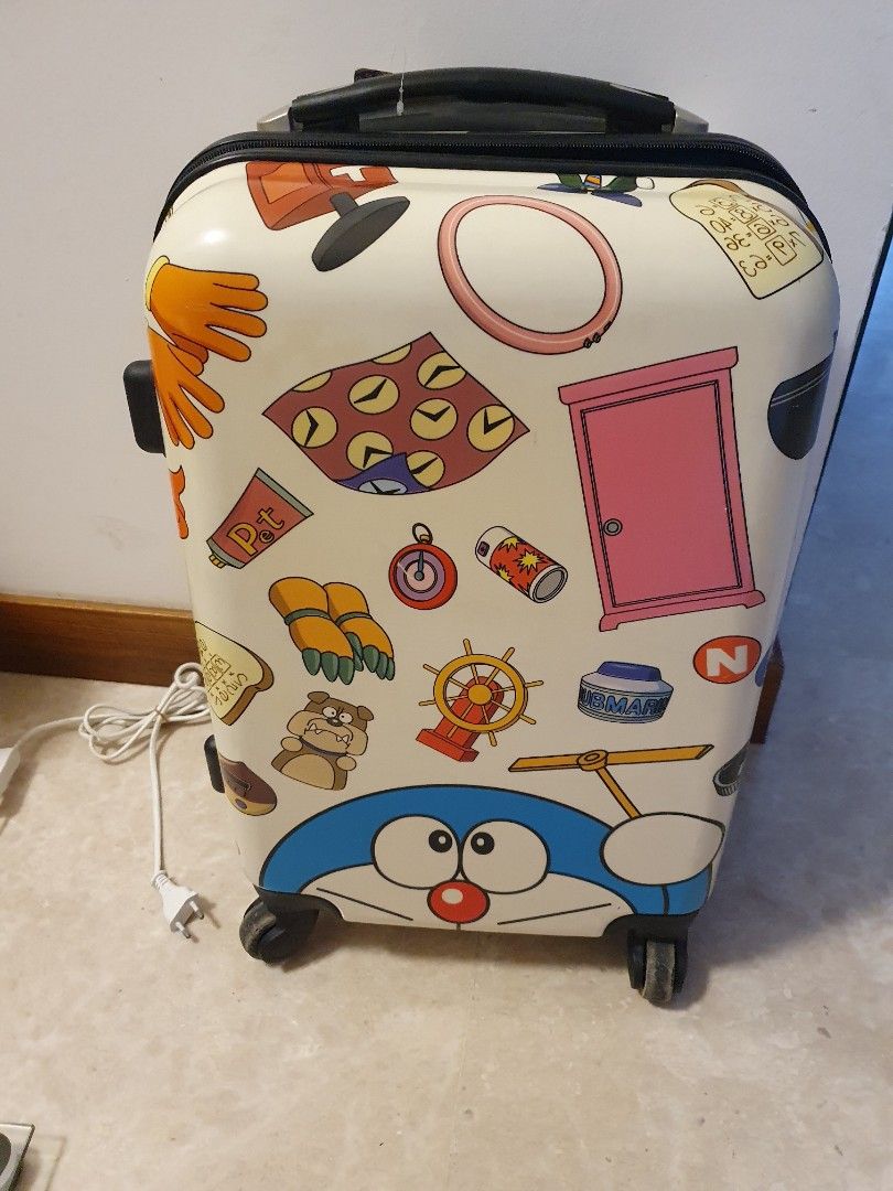 Doraemon cabin suitcase, Hobbies & Toys, Travel, Luggage on Carousell