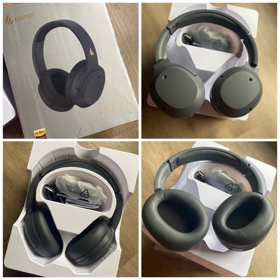 Edifier W820NB Bluetooth Wireless with Mic Active Noise Cancellation ...