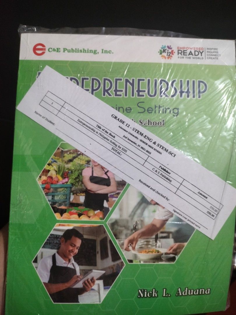 ENTREPRENEURSHIP BOOK FOR GRADE 12, Hobbies & Toys, Books & Magazines ...