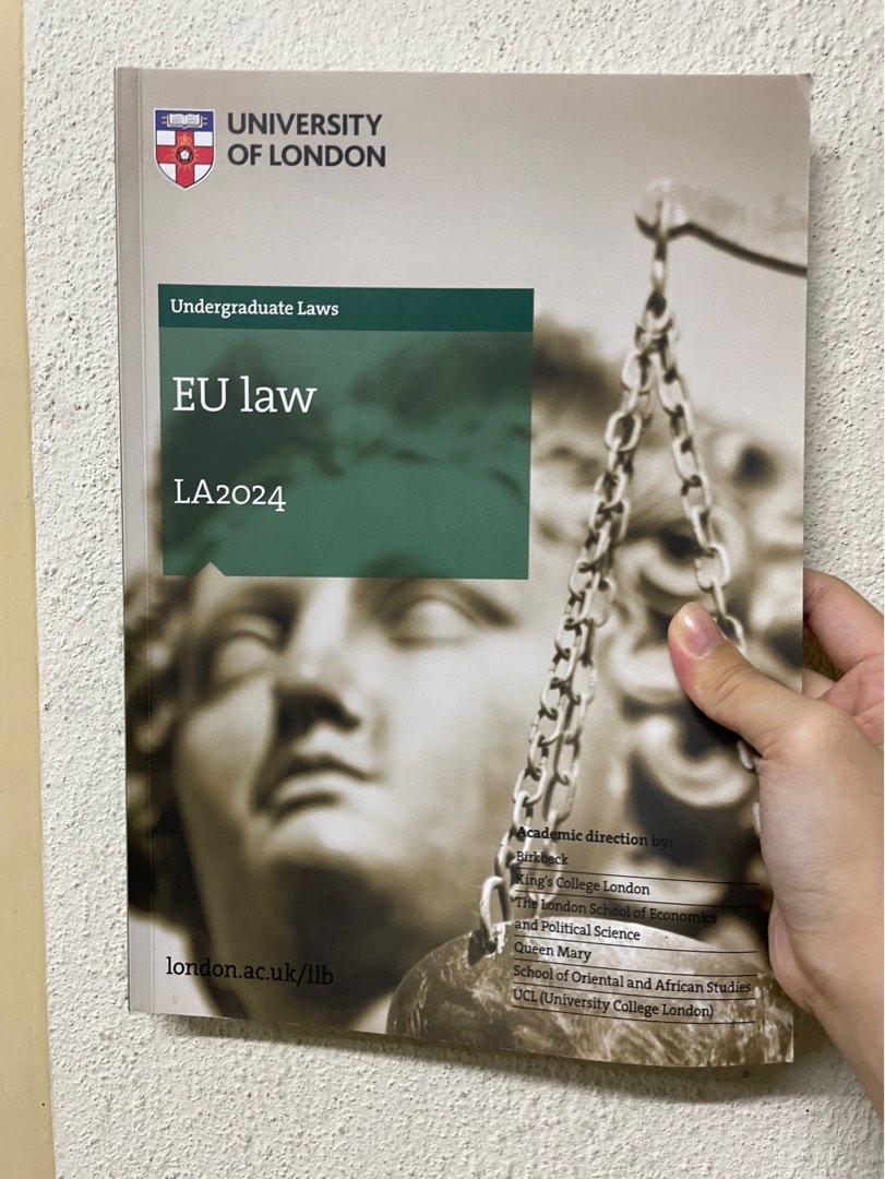 EU Law - LA2024 - UOL, Hobbies & Toys, Books & Magazines, Textbooks on Carousell