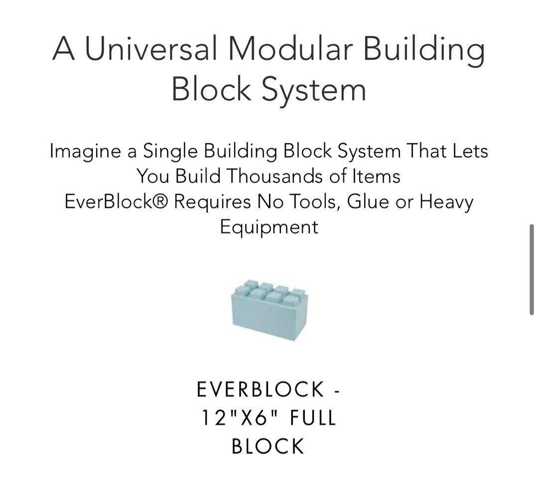 Everblocks Modular Building Block System, Furniture & Home Living, Home ...