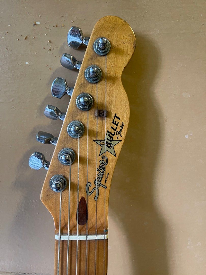 Fender vintage squire bullet telecaster (made in Japan), Hobbies & Toys ...