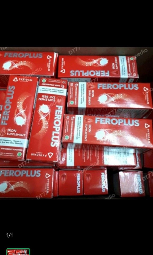 Feroplus tablet efervecent, Kesehatan & Kecantikan, Parfum, Kuku ...