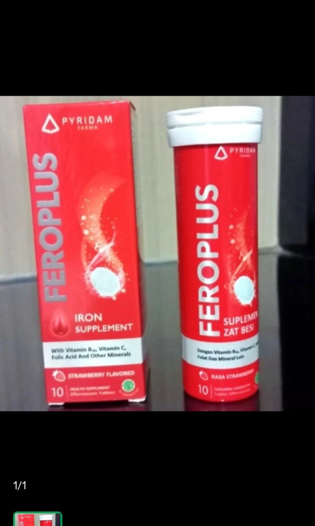 Feroplus tablet efervecent, Kesehatan & Kecantikan, Parfum, Kuku ...
