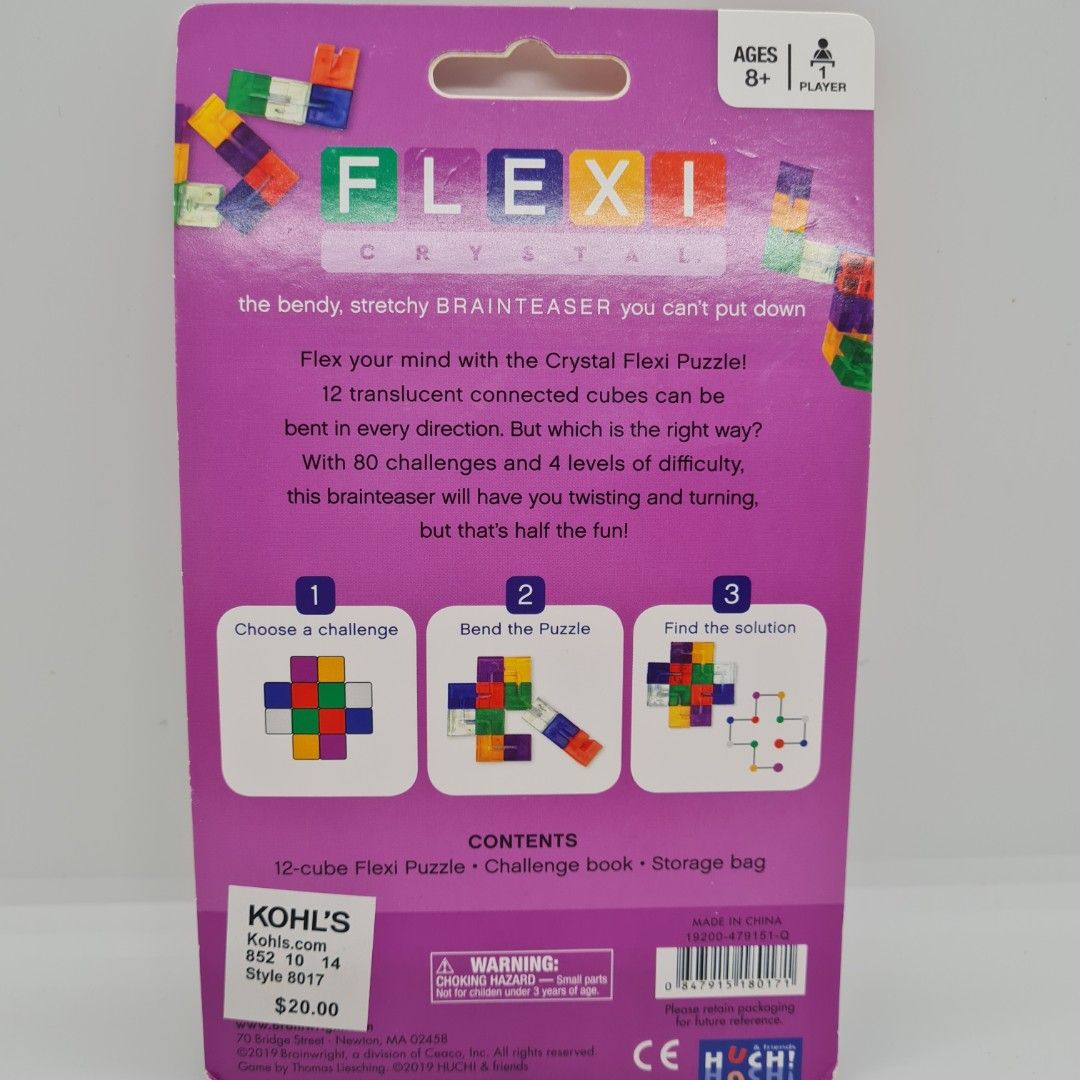 Flexi Crystal Puzzle Brain Teaser ages 8+ on Carousell