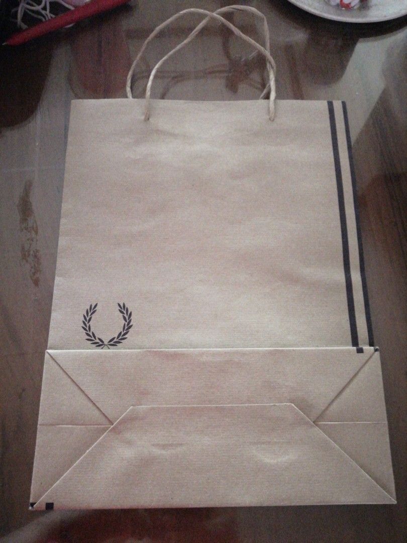 Fred Perry paper bag on Carousell