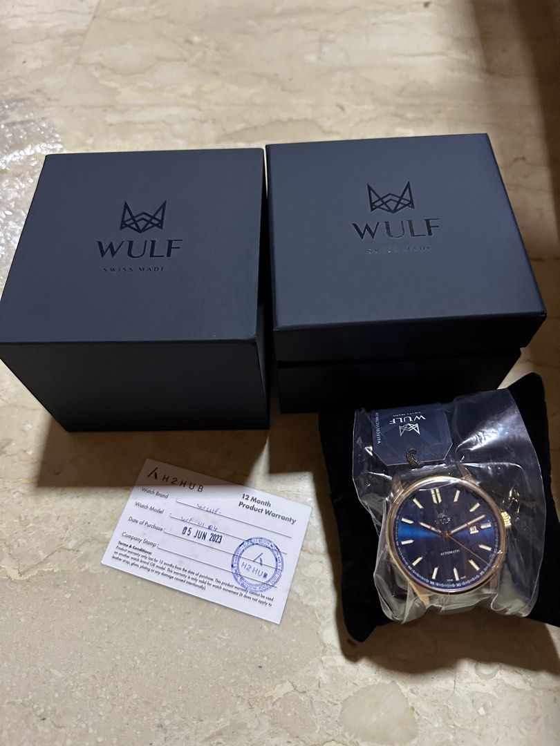 [Free Delivery] Wulf Alpha WF01.04 Swiss Mechanical Men's Watch, Men's ...