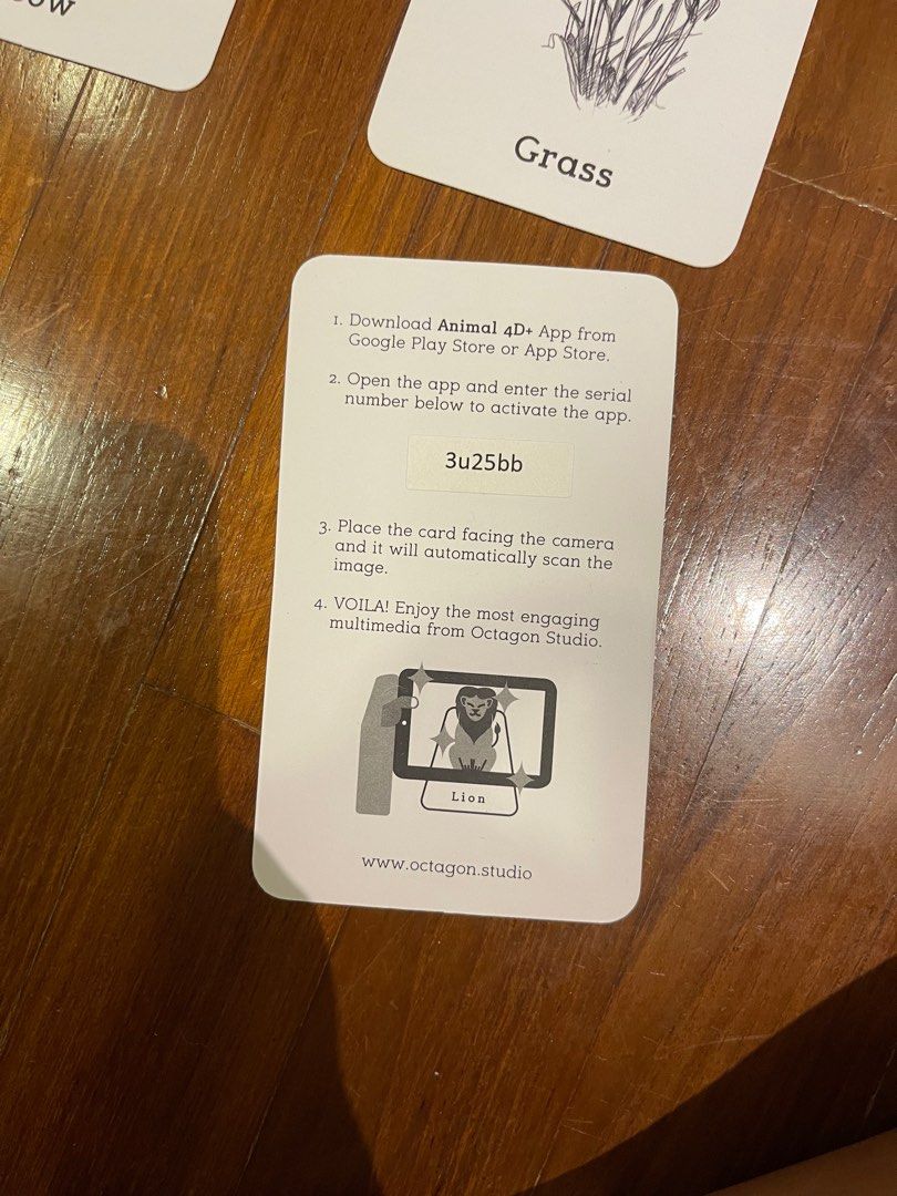 FREE MAILING - authentic animal 4d alphabet cards augmented reality ...
