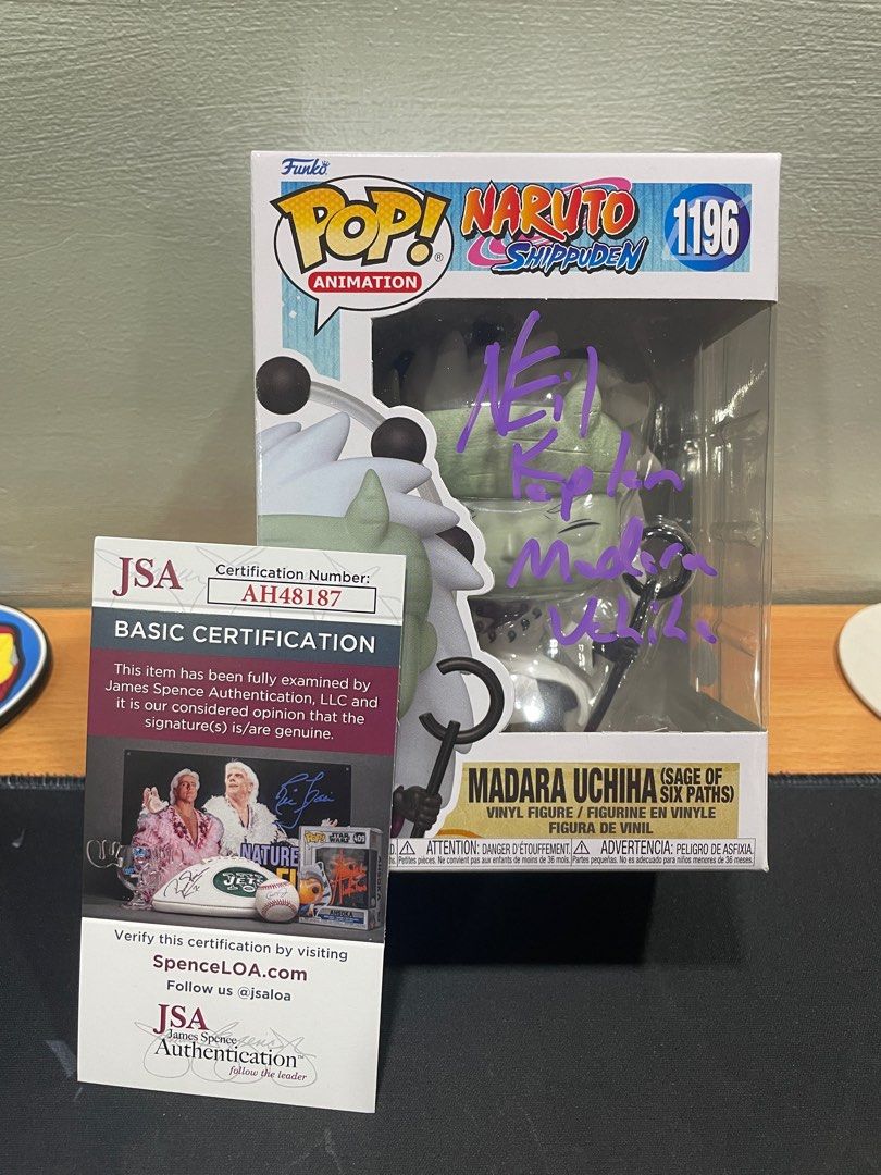 Funko Naruto Madara Signed by Neil Kaplan JSA authenticity on Carousell