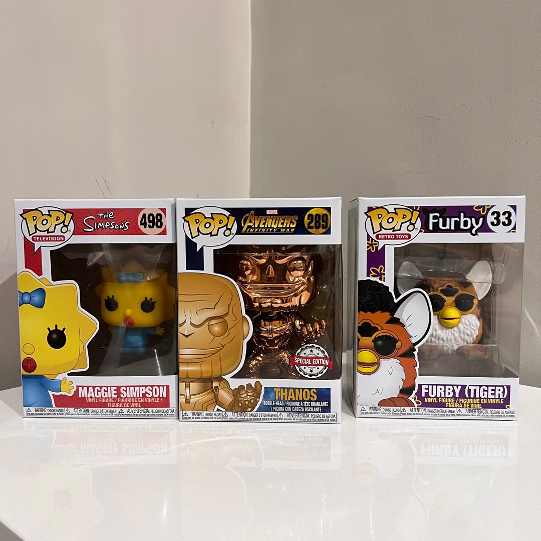 Funko Pop Thanos Furby Maggie Simpsons on Carousell
