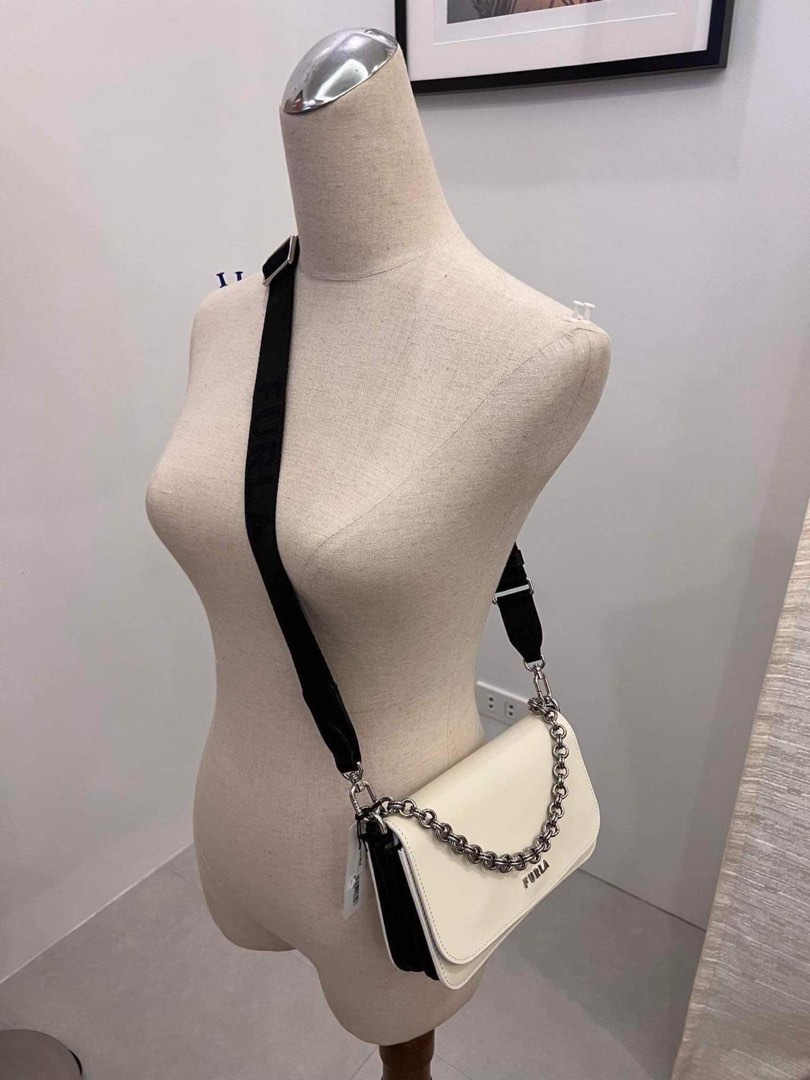 Furla Splendida cross body bag shoulder bag white, Women's Fashion ...