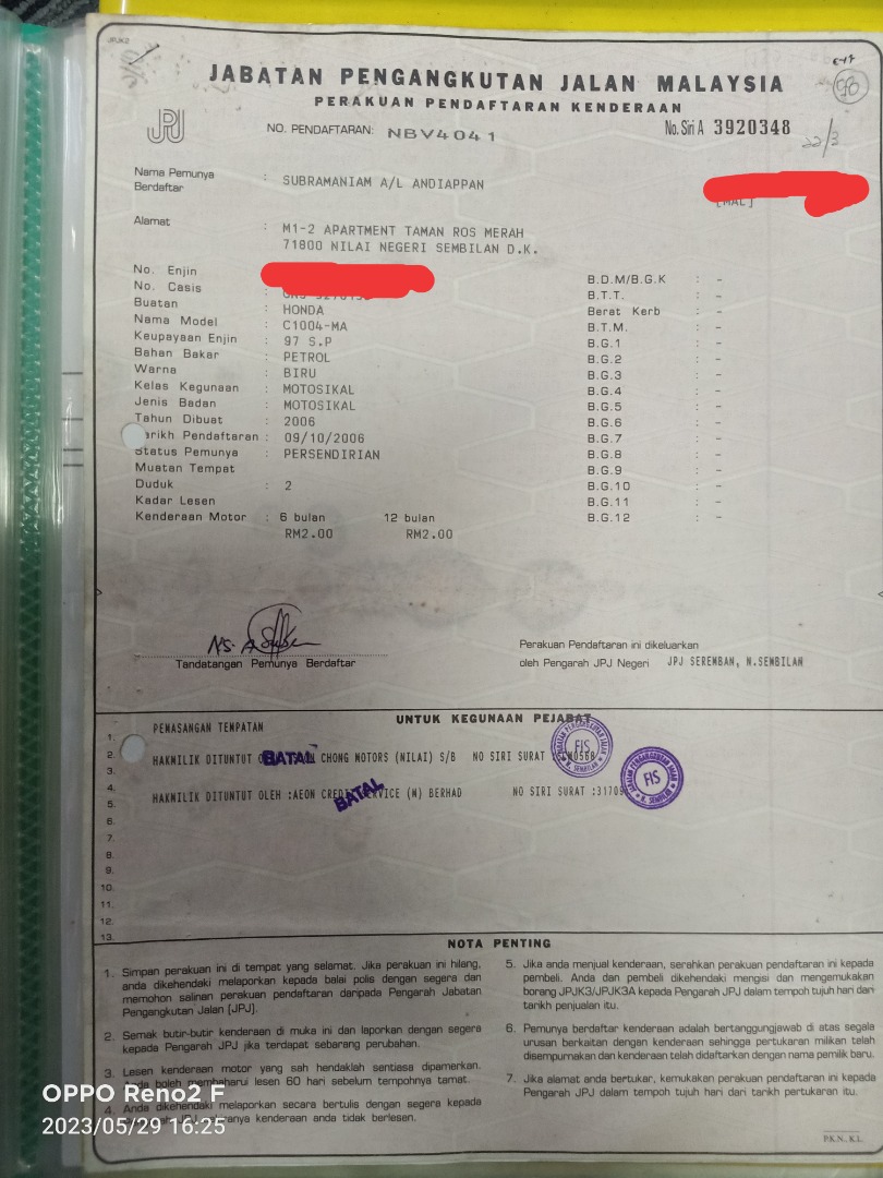 Geran motor, Motorbikes on Carousell