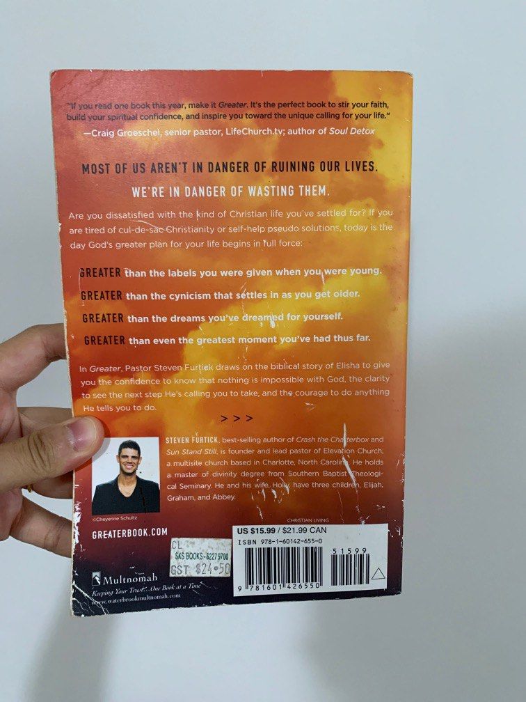 Greater - by Steven Furtick, Hobbies & Toys, Books & Magazines ...
