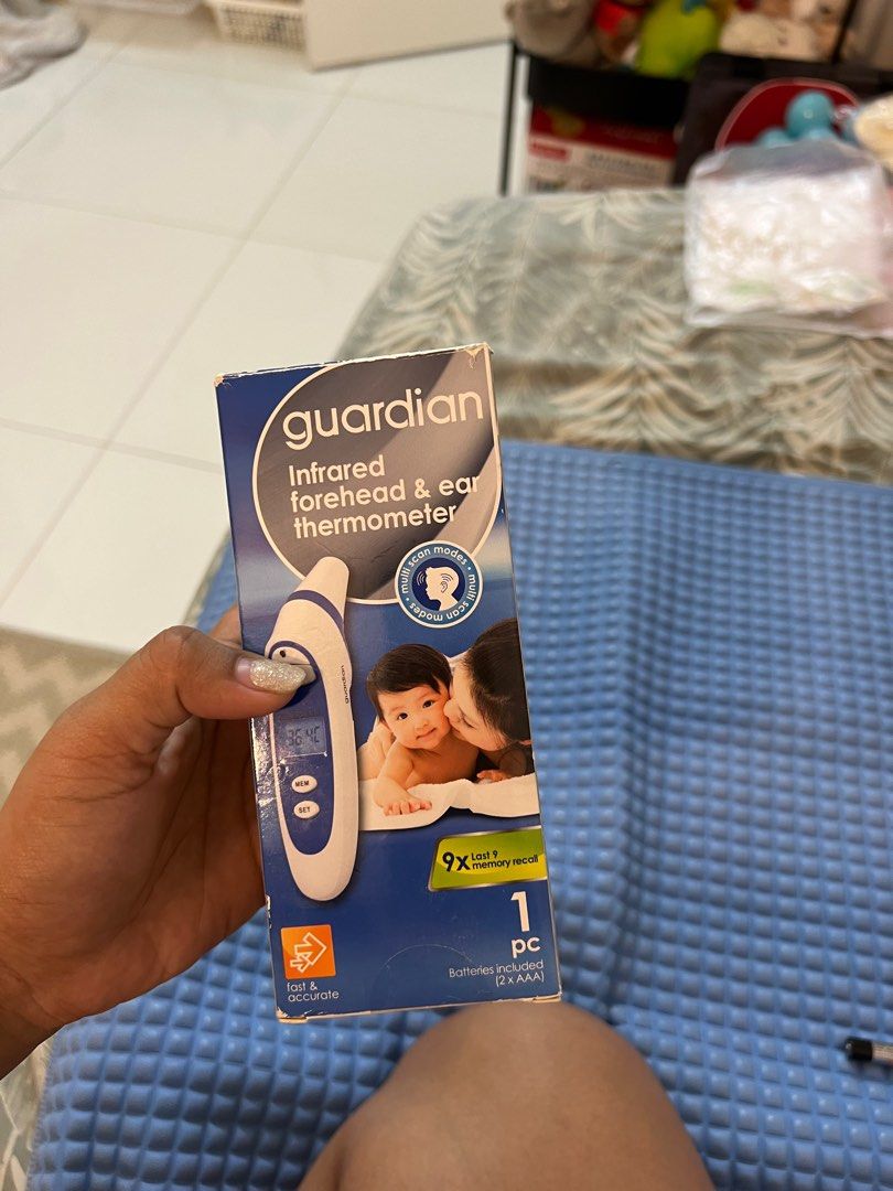 Guardian ear and forehead infrared thermometer, Health & Nutrition ...
