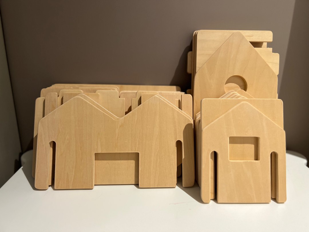 Happy Architect wood toy, Montessori play, Hobbies & Toys, Toys & Games ...