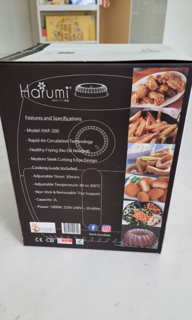 Harumi Air Fryer, Furniture & Home Living, Kitchenware & Tableware ...