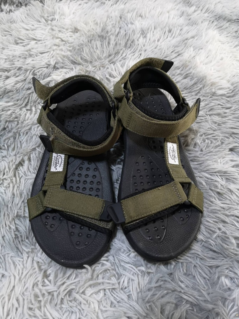 Hawkins Army Green Velcro Sandals on Carousell