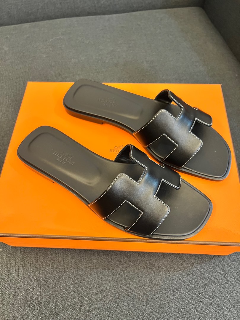 Hermes Black Oran on Carousell