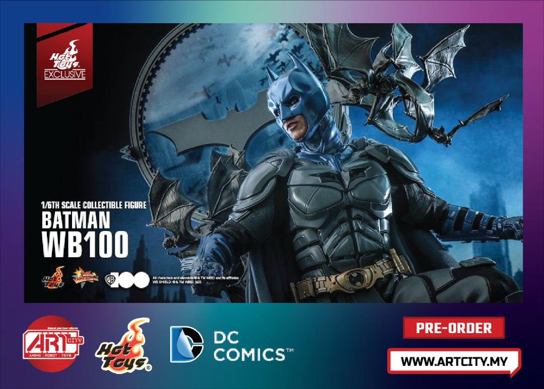 Hot Toys - Batman WB 100 - 1/6th Scale Exclusive - MMS697, Hobbies ...