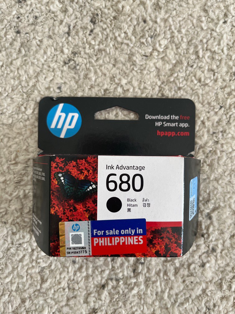 2-Pack HP Deskjet Original Ink Cartridge 680 Black on Carousell