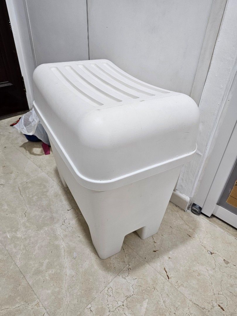 IKEA Bursjon storage stool, Furniture & Home Living, Home Improvement ...