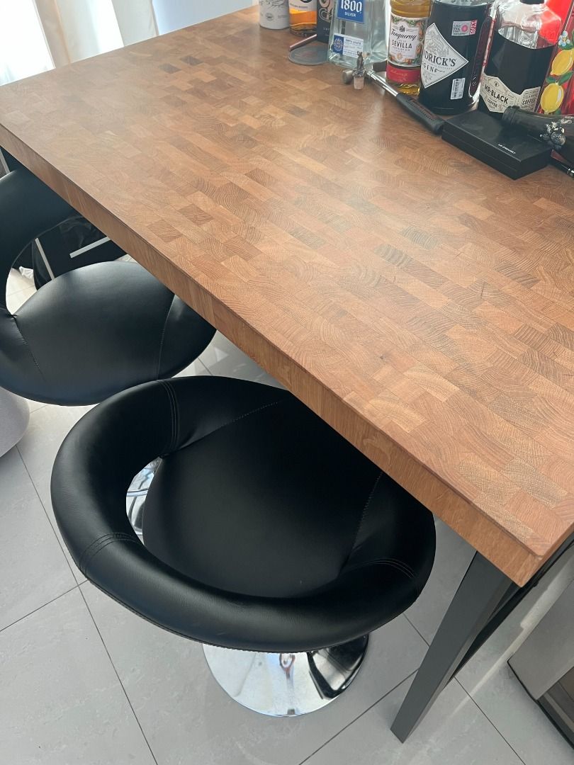 Ikea Vadholma Kitchen Island / Breakfast bar inc. 2 stools, Furniture ...