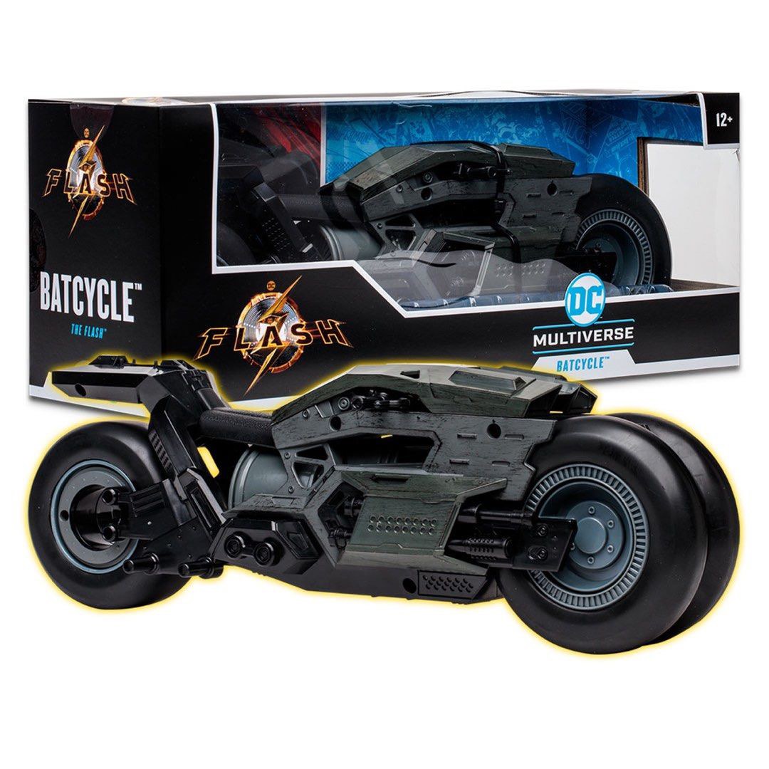 IN HAND BATCYCLE McFarlane toys Flash movie Batman Bat cycle, Hobbies ...