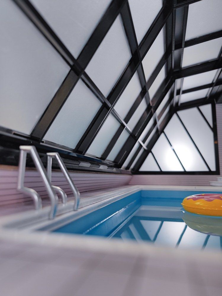 Cat Egg Swimming Pool 1/12 Scale Action Figure Diorama Display - Tokyo ...