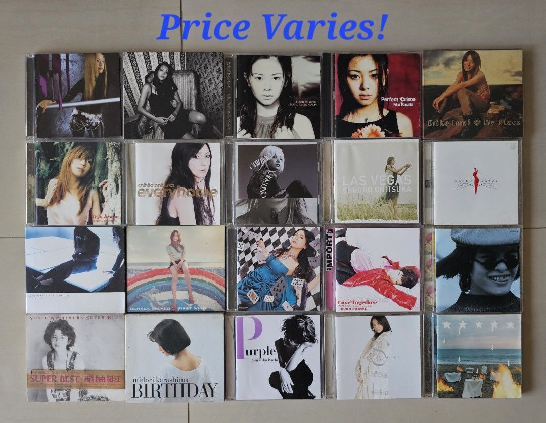 Japanese CD,J Pop,Namie Amuro,Mai Kuraki,Eriko Imai,Chihiro Onitsuka ...
