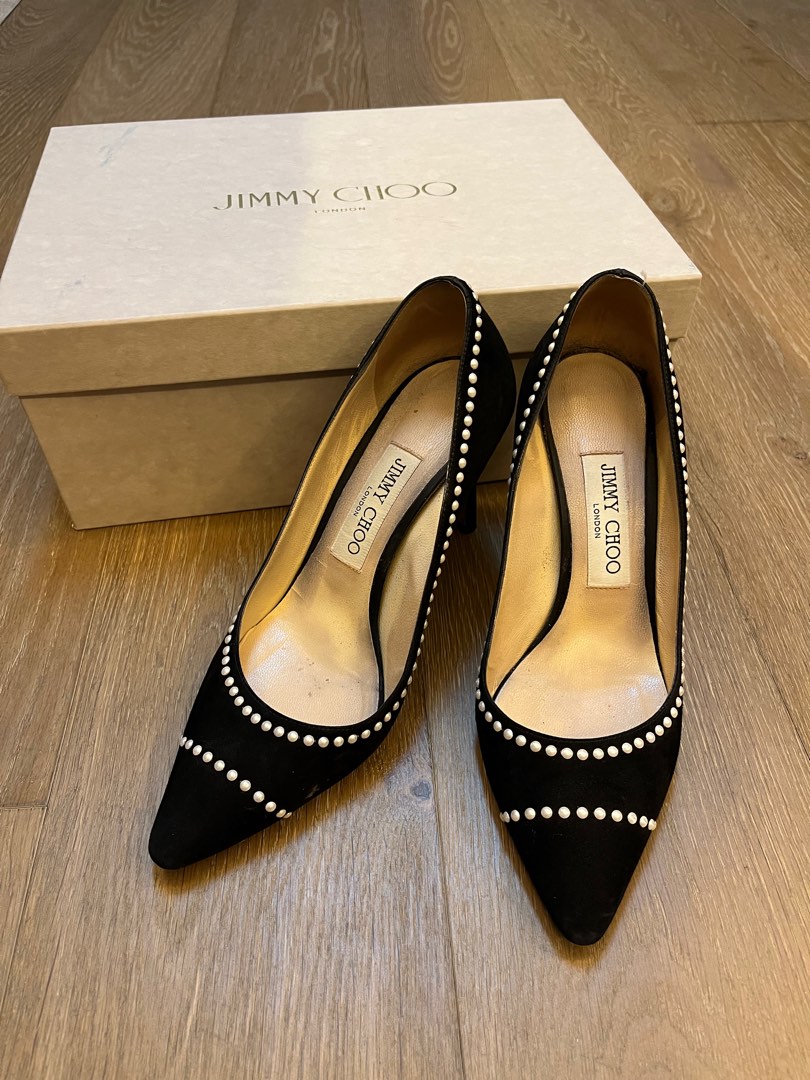 JIMMY CHOO Black heels 36.5, Women's Fashion, Footwear, Heels on Carousell