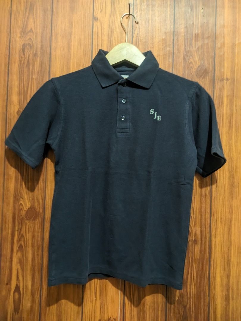 Kaos Polo A Plus Hitam Polos, Fesyen Wanita, Pakaian Wanita, Atasan di ...
