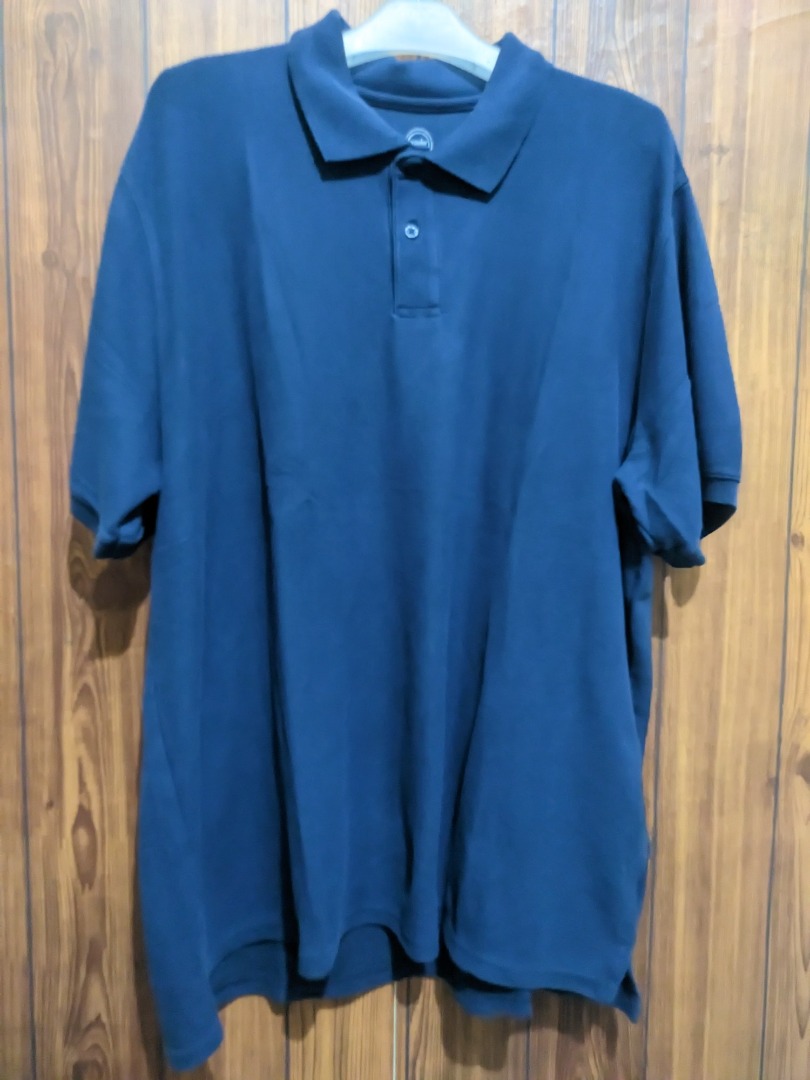 Kaos Polo Wonder Nation Biru Polos XXXL, Fesyen Pria, Pakaian , Atasan di Carousell