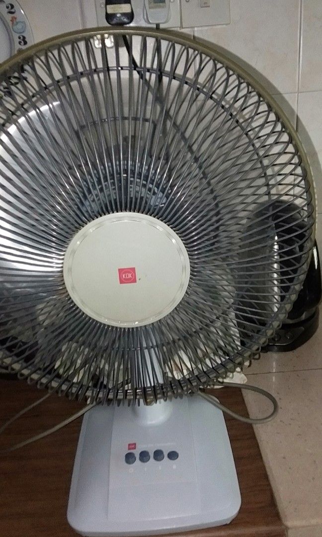 KDK 12 "Table Fan, Furniture & Home Living, Lighting & Fans, Fans on ...