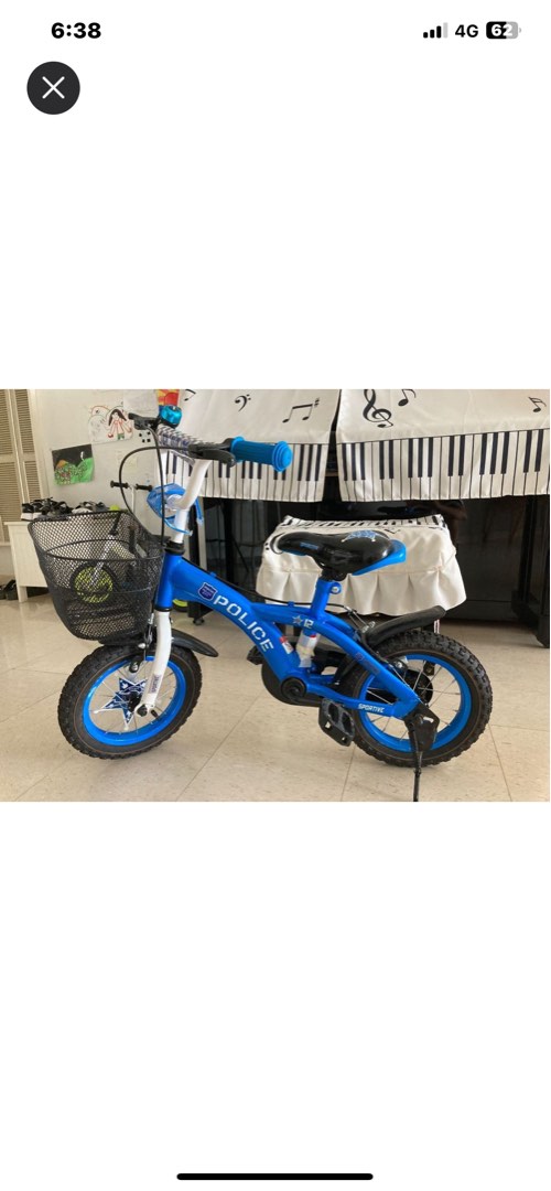 Kids Bicycle 12 inch wheels, Sports Equipment, Bicycles & Parts, Bicycles on Carousell