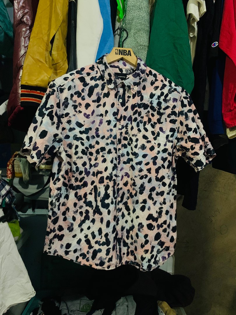 Leopard AOP polo on Carousell