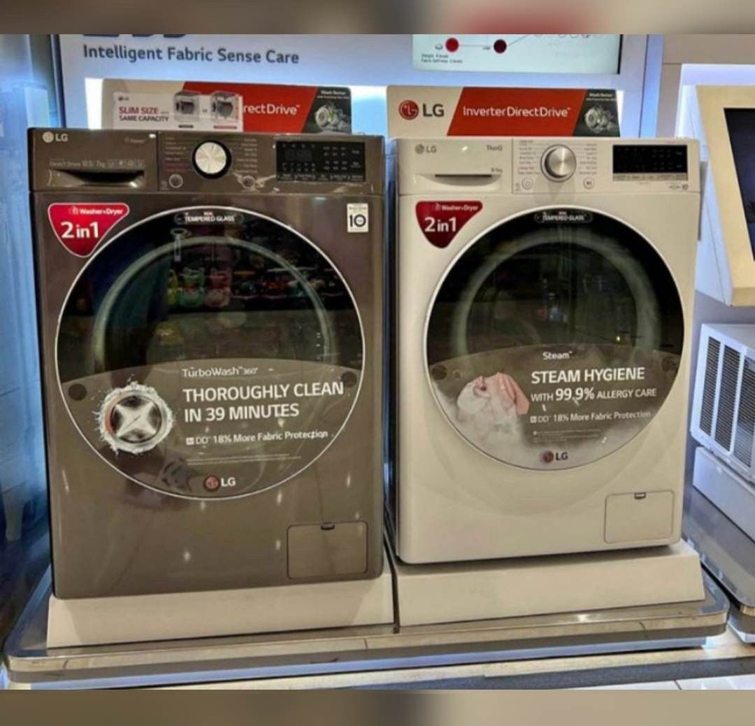 LG FRONT LOAD INVERTER WASHER & DRYER 100% DRY, TV & Home Appliances ...