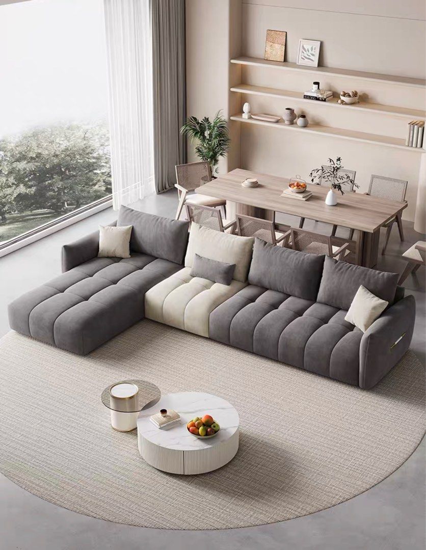 LOMRE Modern Velvet Sofa, Furniture & Home Living, Furniture, Sofas on ...