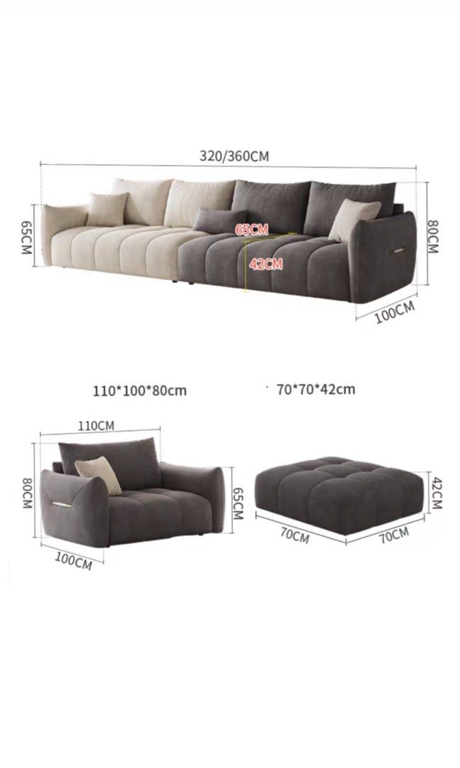 LOMRE Modern Velvet Sofa, Furniture & Home Living, Furniture, Sofas on ...