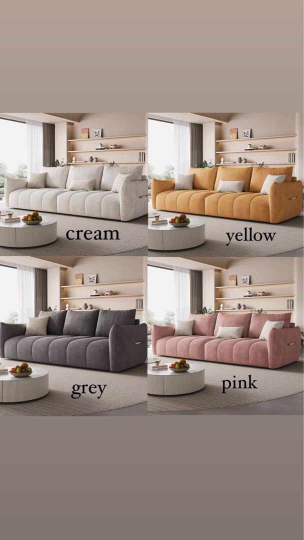 LOMRE Modern Velvet Sofa, Furniture & Home Living, Furniture, Sofas on ...