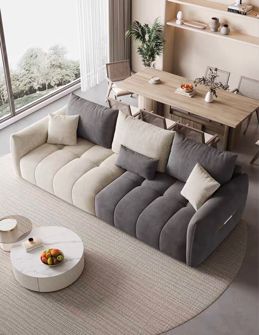 LOMRE Modern Velvet Sofa, Furniture & Home Living, Furniture, Sofas on ...