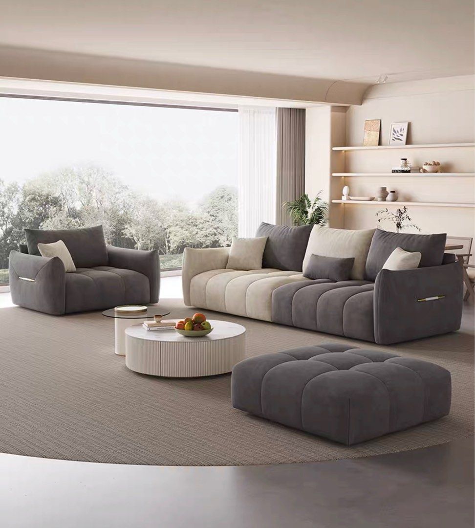 LOMRE Modern Velvet Sofa, Furniture & Home Living, Furniture, Sofas on ...