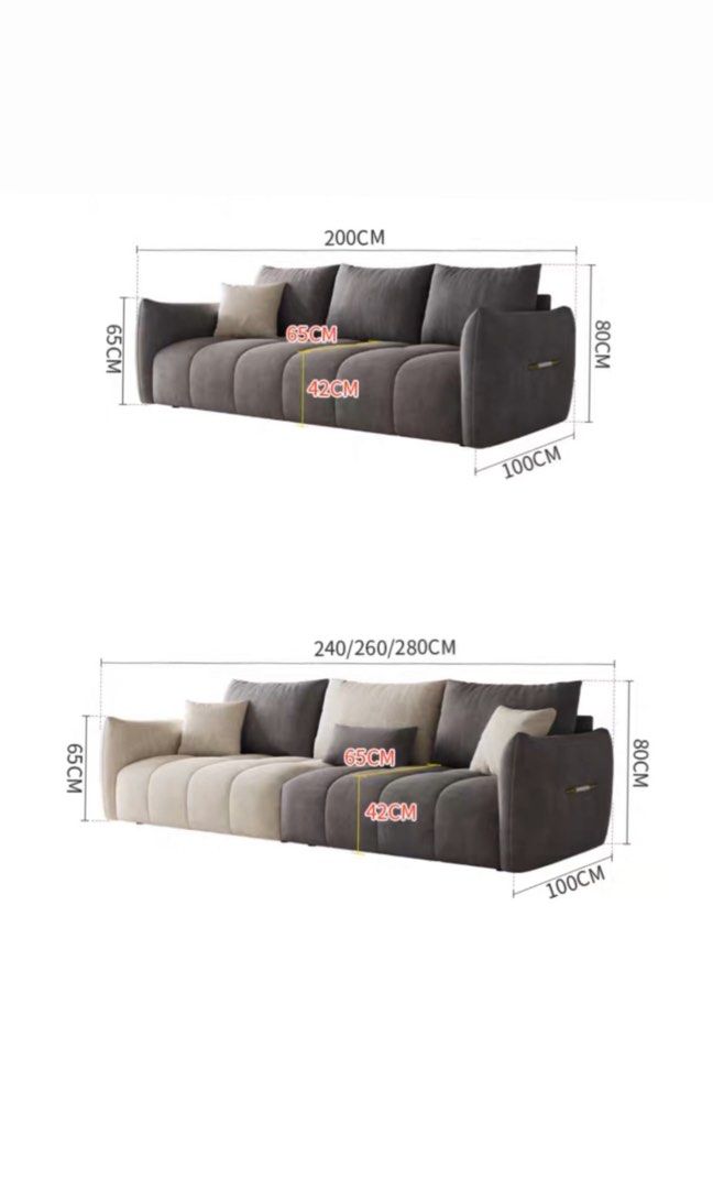 LOMRE Modern Velvet Sofa, Furniture & Home Living, Furniture, Sofas on ...