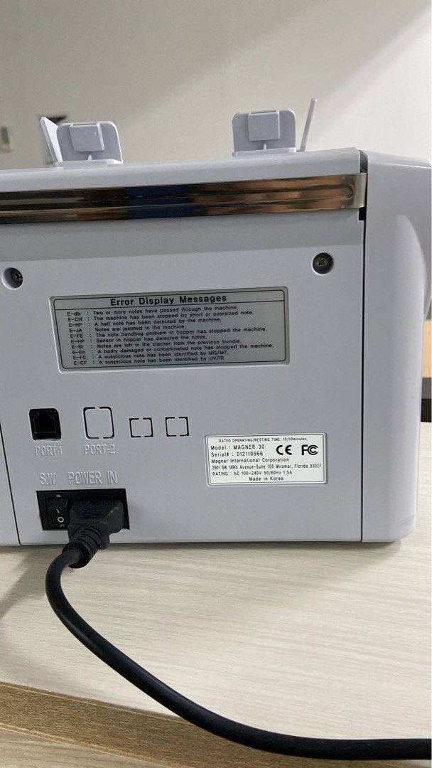 Magner 30 Banknote Counter, Computers & Tech, Office & Business Technology on Carousell