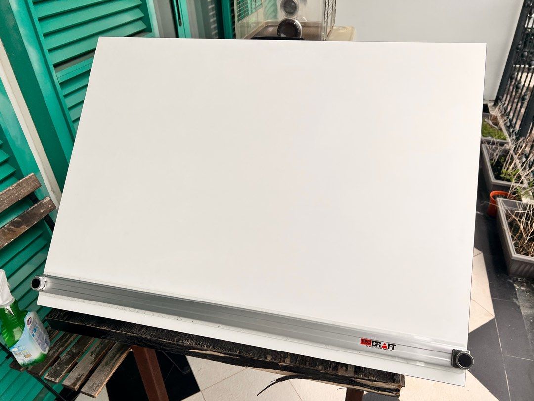 Martin Adjustable Angle Parallel Drawing Board XL white, Hobbies & Toys ...