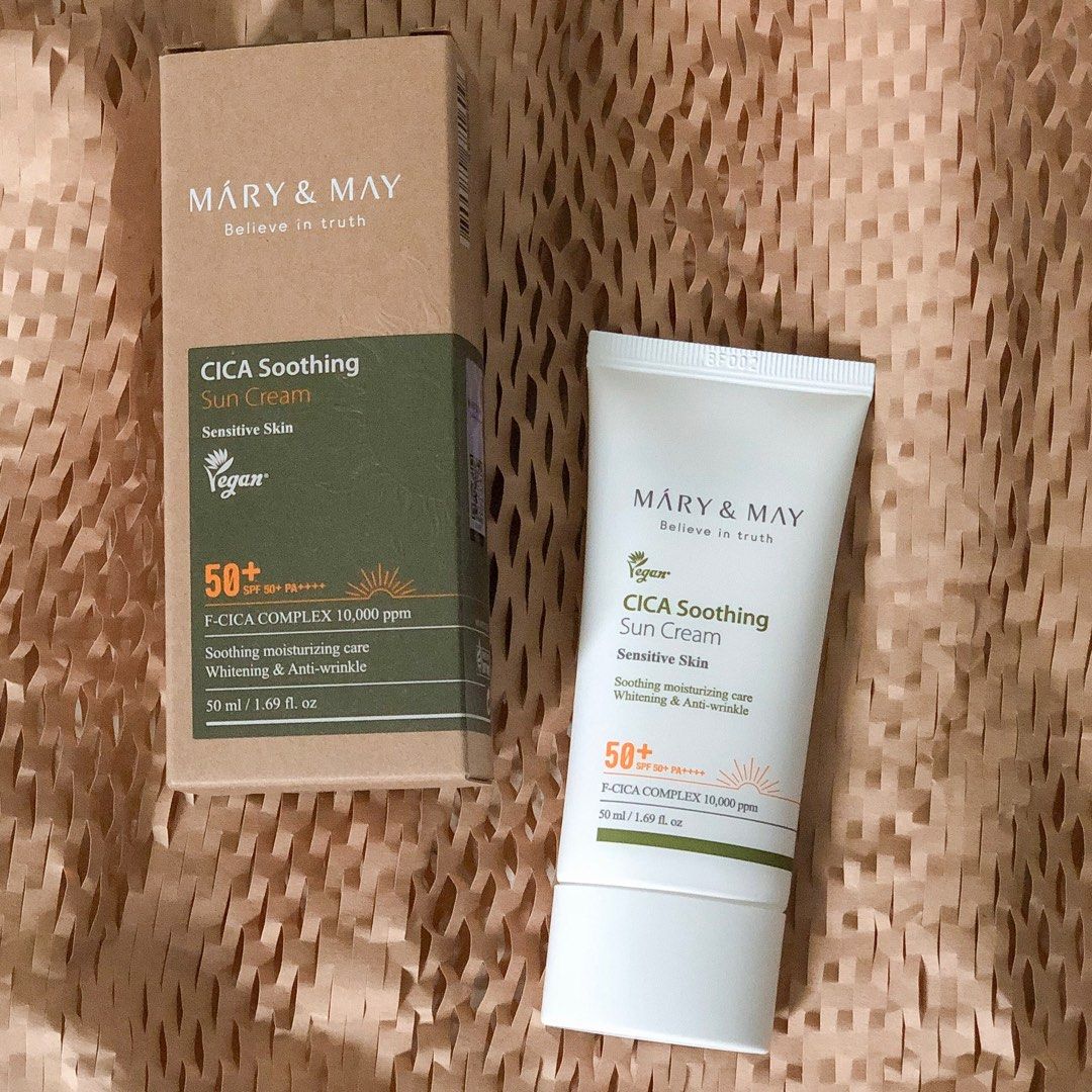 Mary And May Cica Soothing Sun Cream On Carousell