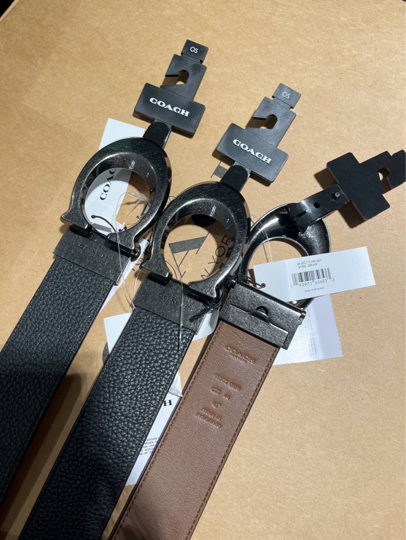 Men C buckle 2 way belt, Luxury, Accessories on Carousell