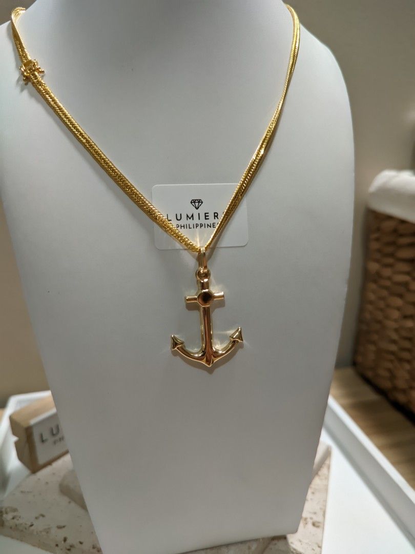 Men's & Women's Anchor Design Pendant (Reversible - Same Design Front ...