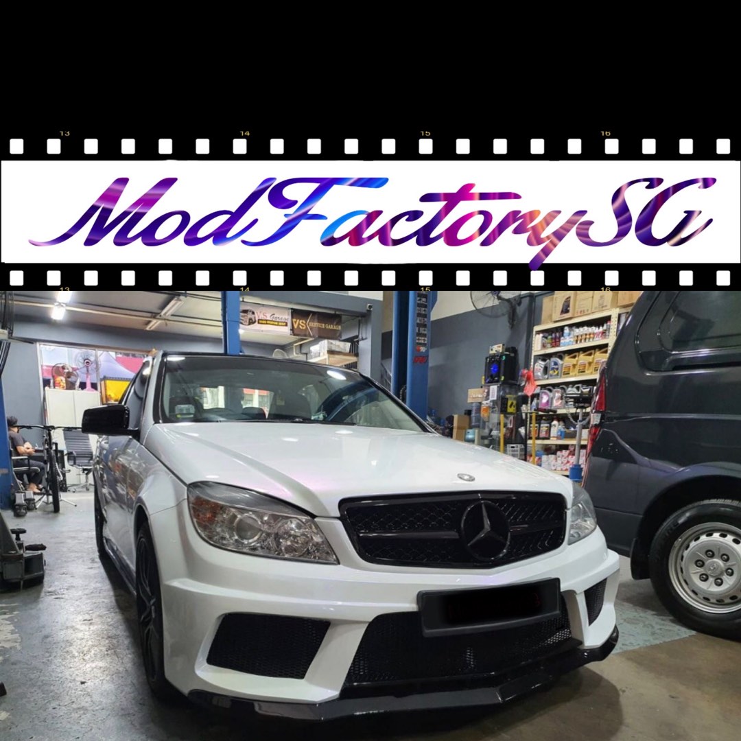 (2024 Promo)Mercedes W204 C63 AMG Black Series Front Bumper C180 C200 ...