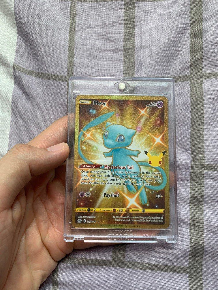 Mew Gold Secret 25/25 Anniversary, Hobbies & Toys, Toys & Games on ...