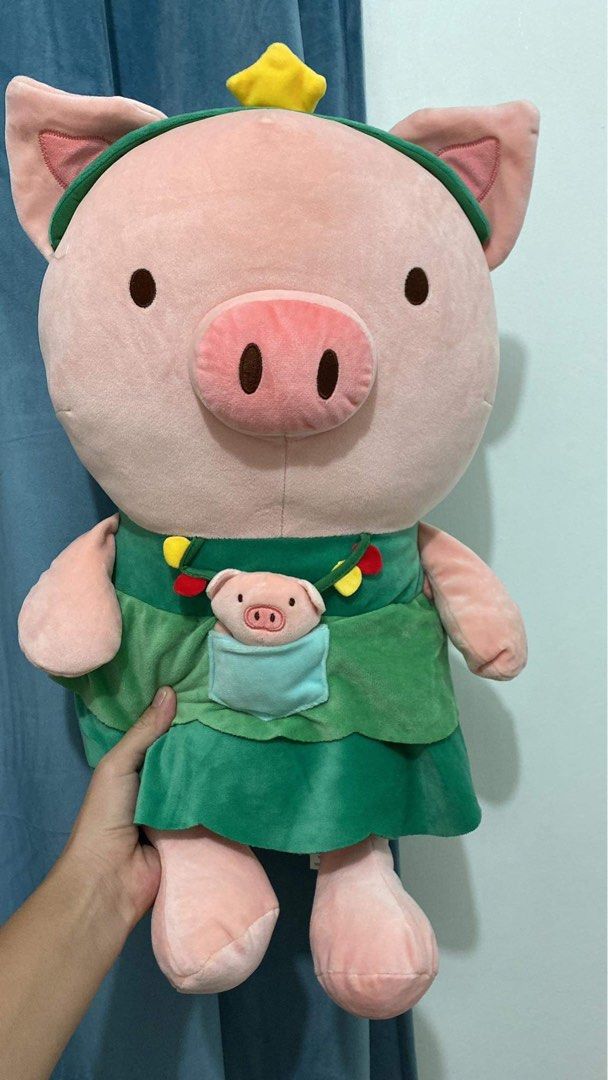Miniso pig stuff toy on Carousell